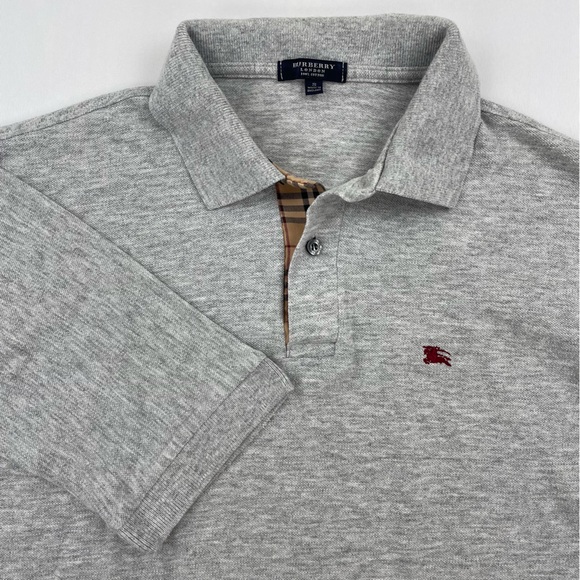 Burberry | Shirts | Burberry London Polo Shirt Mens Sxs Gray 0 Cotton ...